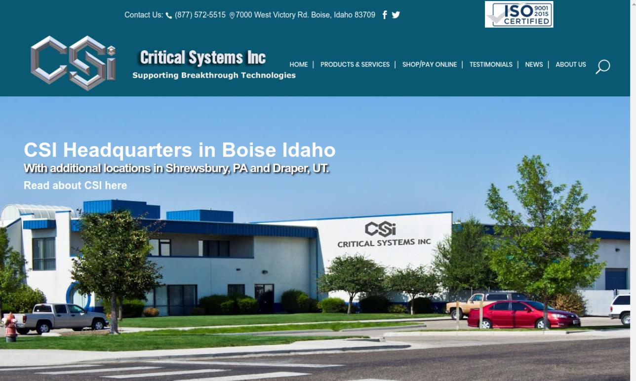 Critical Systems, Inc. | Metal Fabricators